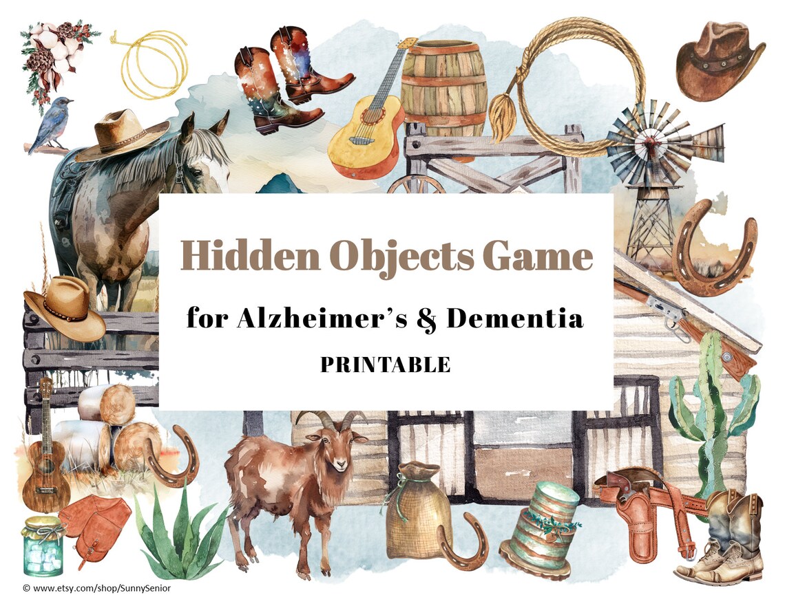 4 Printable Dementia Activities for Mental Exercise - Etsy