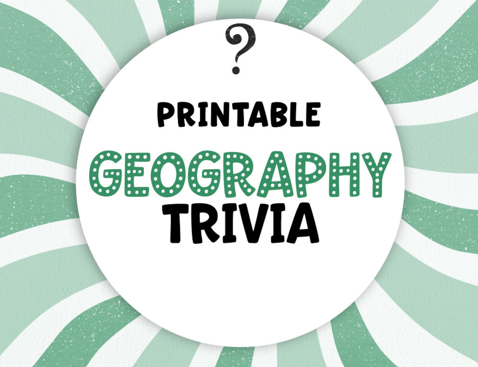 World Wonders: Printable Geography Trivia Pack - Etsy