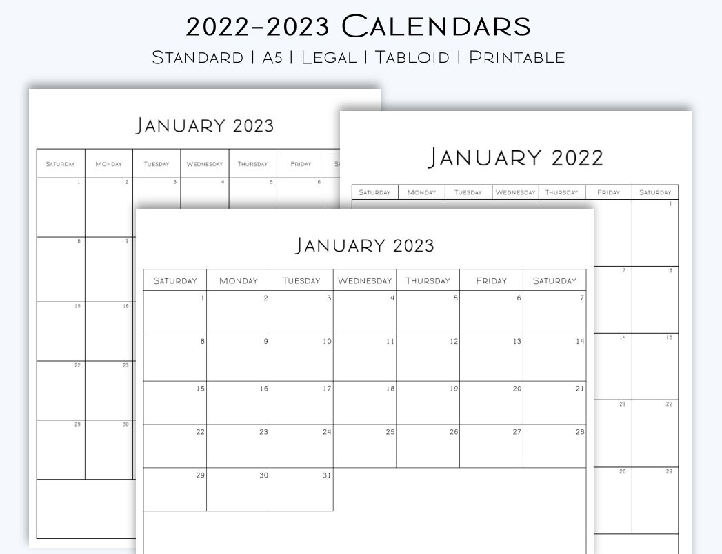 Printable Three Year Calendar 2023 2024 2025 36 Month, 44% OFF