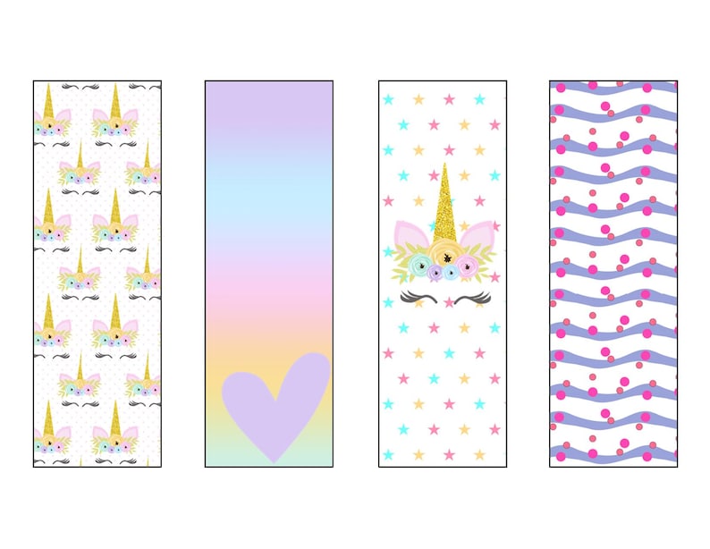 Printable Unicorn Bookmarks | Magical and Whimsical Bookmarks for Kids ...