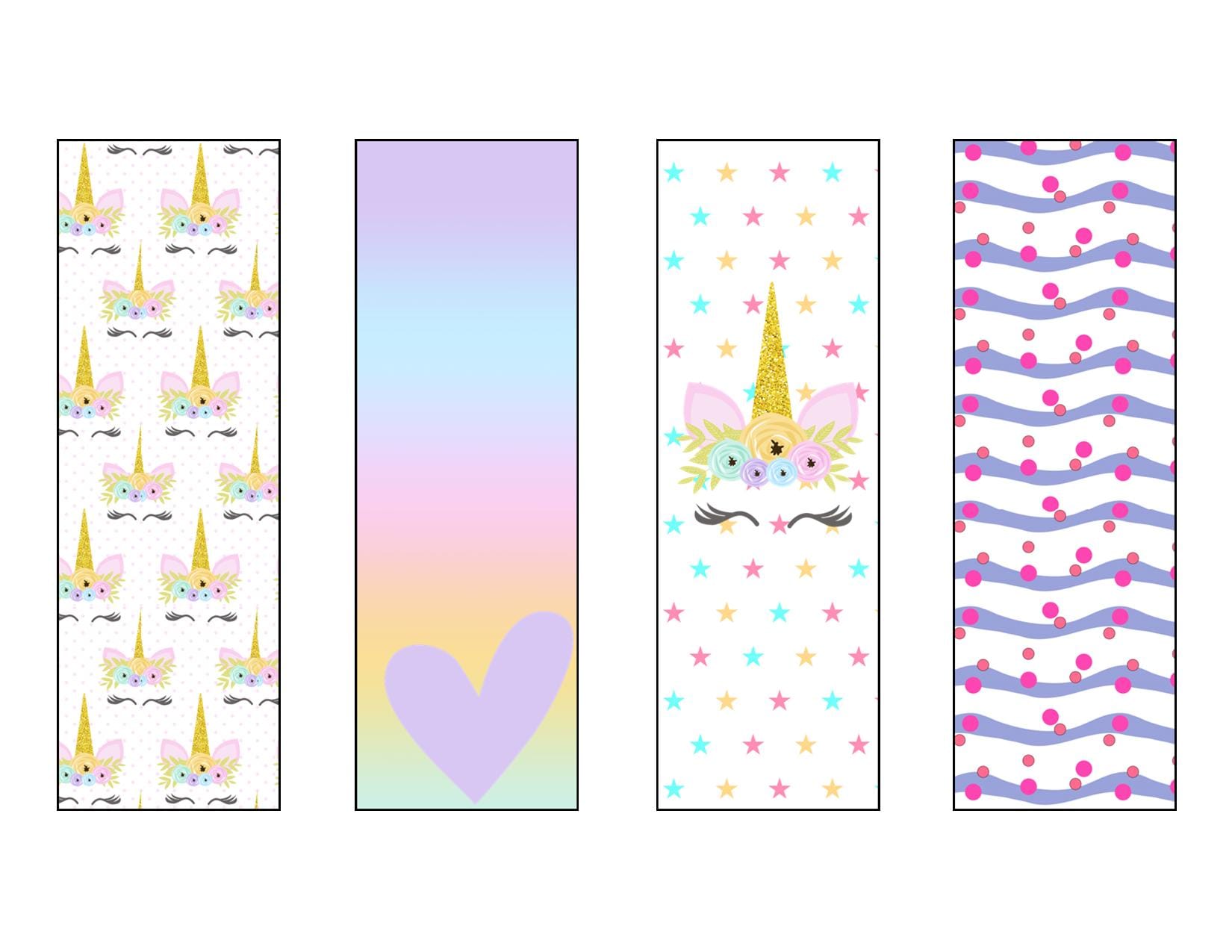 Printable Unicorn Bookmarks | Magical and Whimsical Bookmarks for Kids ...