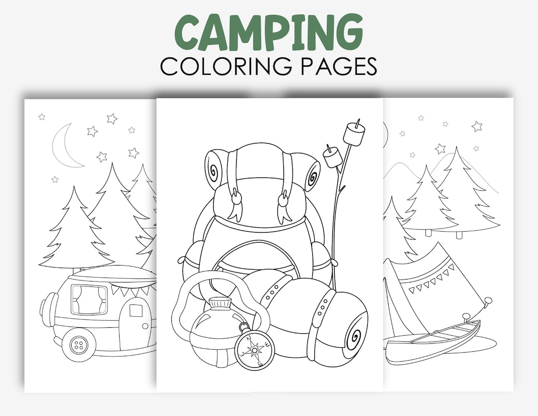 Printable Camping Coloring Pages - Fun for Nature Lovers of All Ages ...