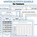Winter Warm-up: A Printable Activity Bundle for Seniors - Etsy