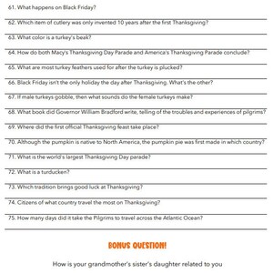 Harvest Heritage: Printable Thanksgiving Trivia Pack - Etsy