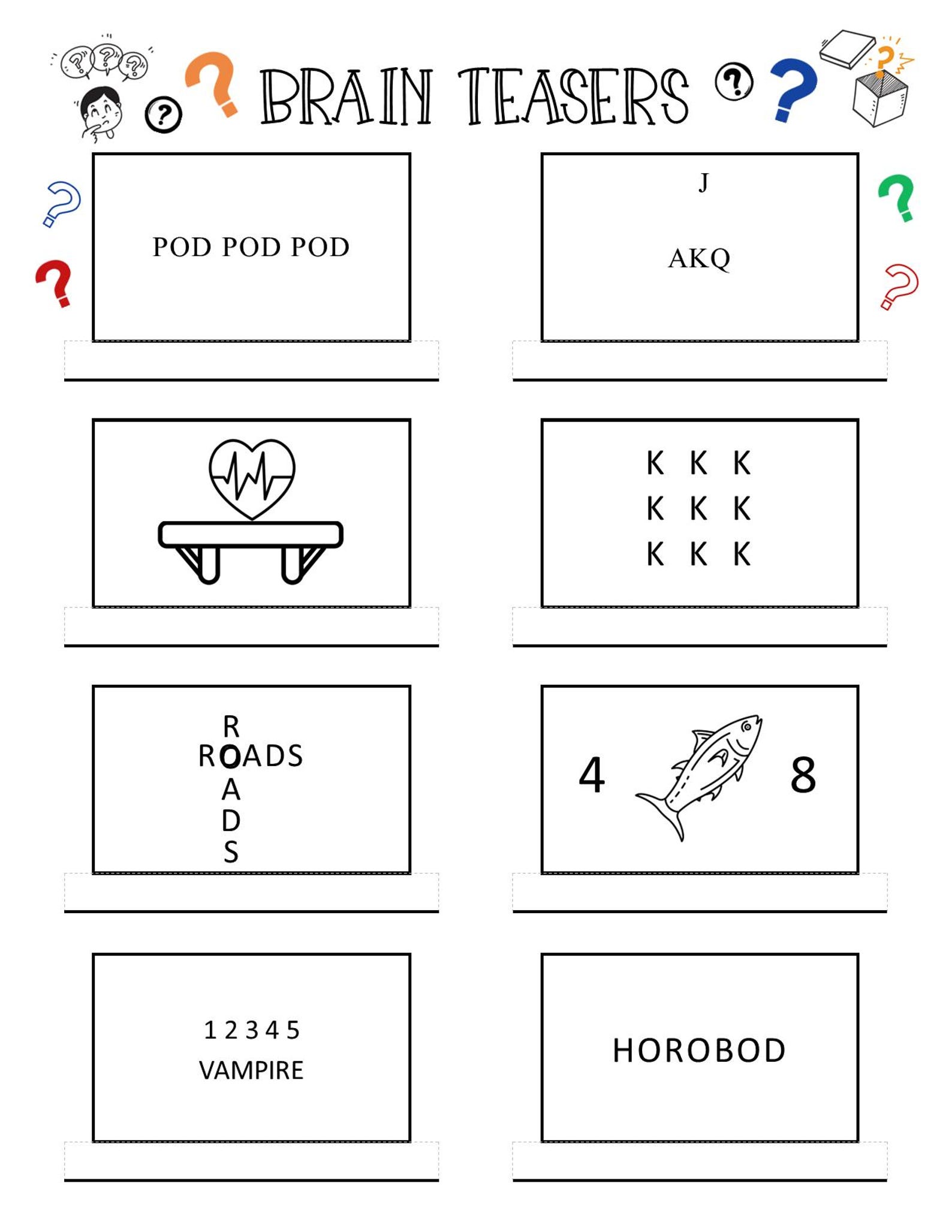 48-page Printable Brain Games: Robus Puzzles & Brain Teasers - Etsy