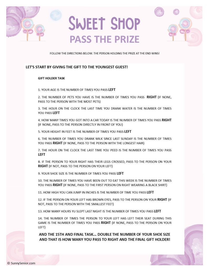 Sweet Treat Delights: Printable Candy Themed Party Game Bundle - Etsy