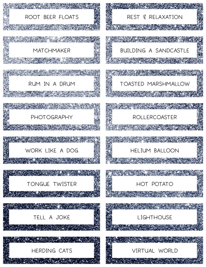 August Charades: A Printable Game for a Fun-filled End to Summer - Etsy