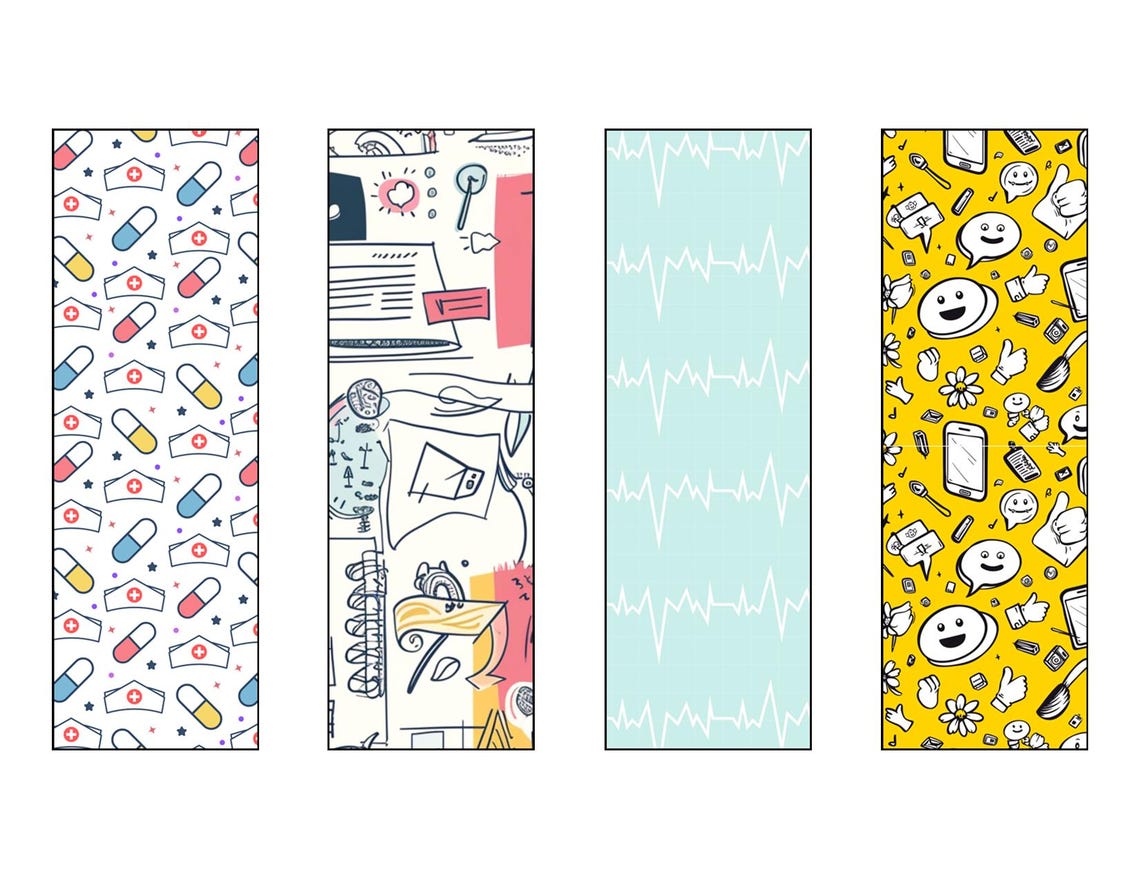 Printable Nurse-themed Bookmarks | Fun and Inspirational Bookmarks for ...