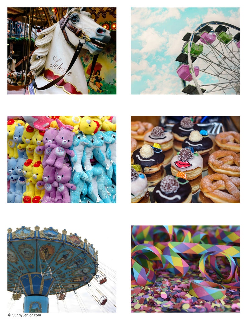 Carnival Memories: Printable Carnival-themed Sorting and Matching Game ...
