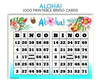 80th Birthday Printable Bingo Cards - Set of 1000 - Etsy
