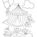 Circus Carnival Adventures: Printable Coloring Pages for Kids!" - Etsy