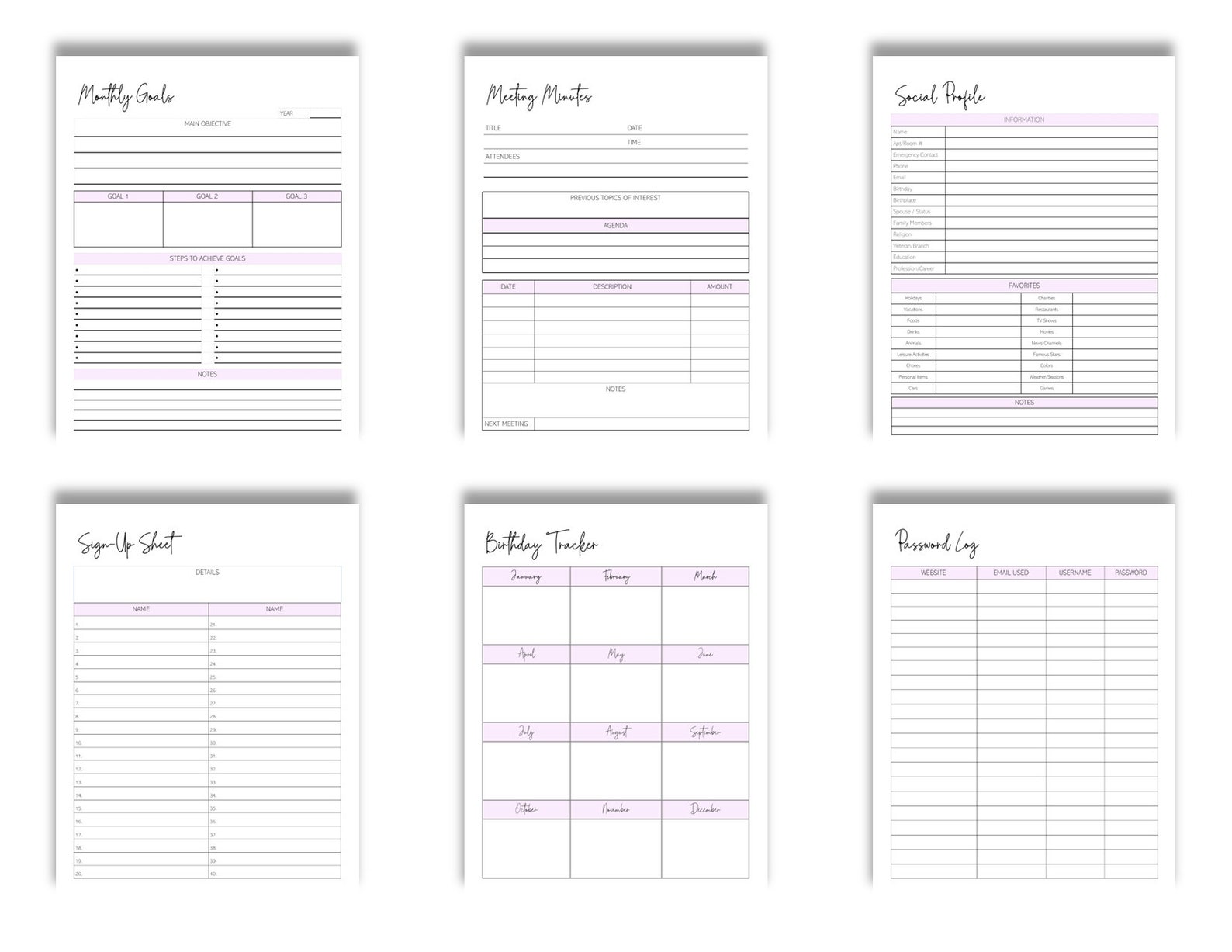 Senior Living Activities Planner: Keep Organized Unicorn Activity ...