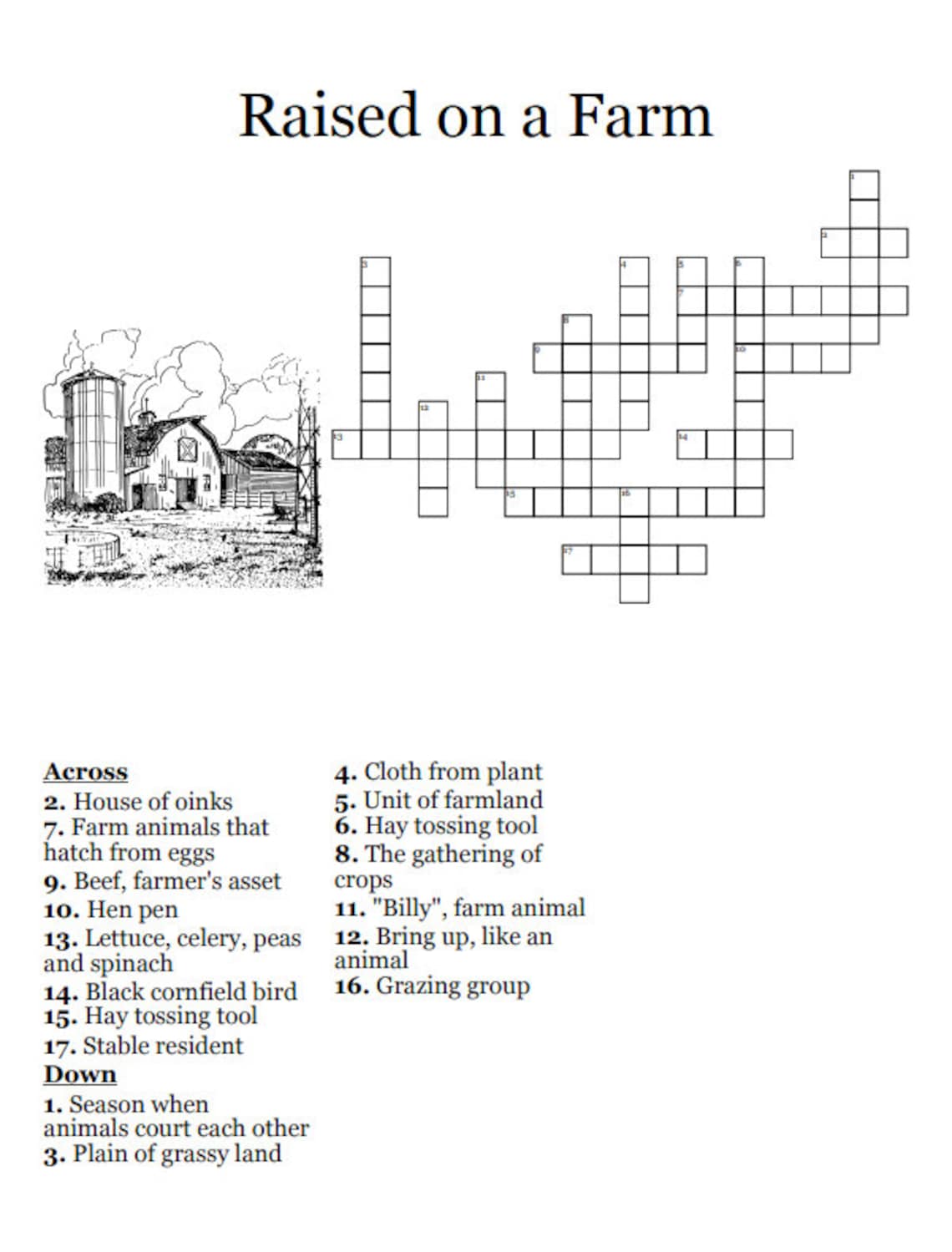 Brain Boosting Crossword Puzzles for Dementia: Printable Mental ...