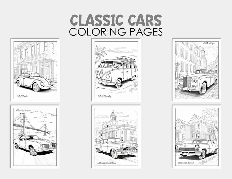 39 Printable Classic Car Coloring Pages - Vintage Vehicles for Creative ...