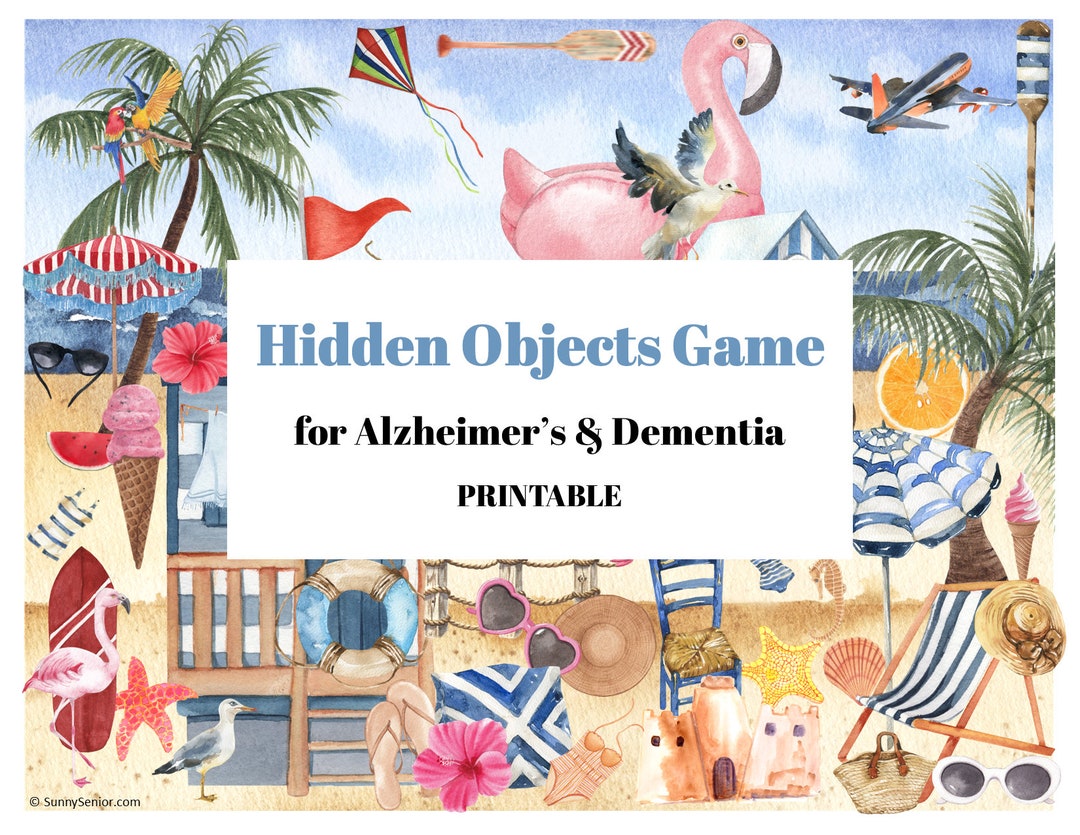 4 Engaging Hidden Objects Puzzles for Dementia - Etsy