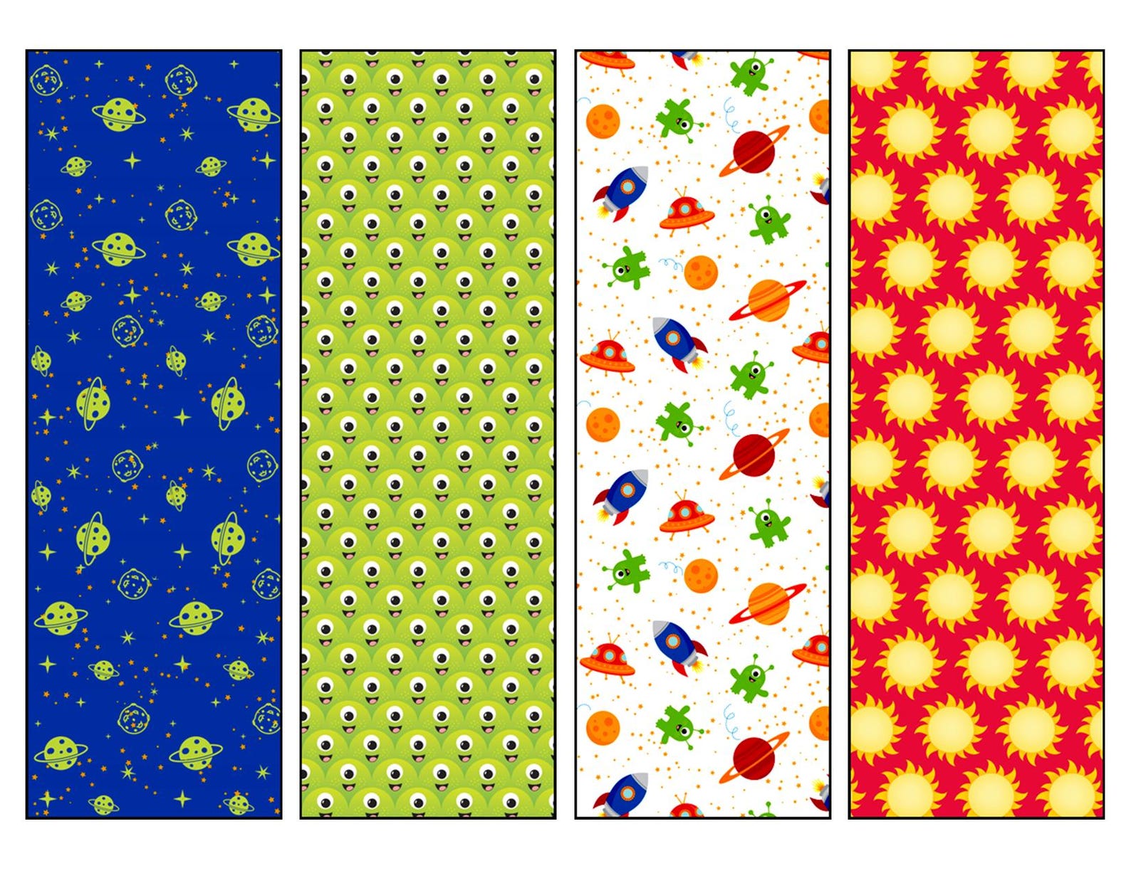 Outer Space-themed Printable Bookmarks for Boys | Fun Space Adventure ...