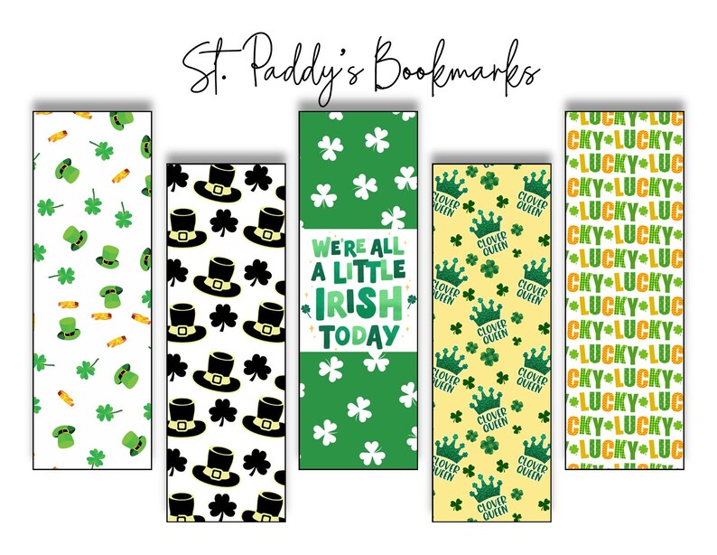 Printable St. Patrick’s Day Bookmarks | Fun & Festive Bookmarks for ...