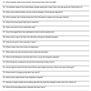New Year's Trivia: A Fun and Interactive Game for Your New Year's Eve ...