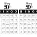 Happy 50th Birthday Printable Bingo Cards - Set of 1000 - Etsy