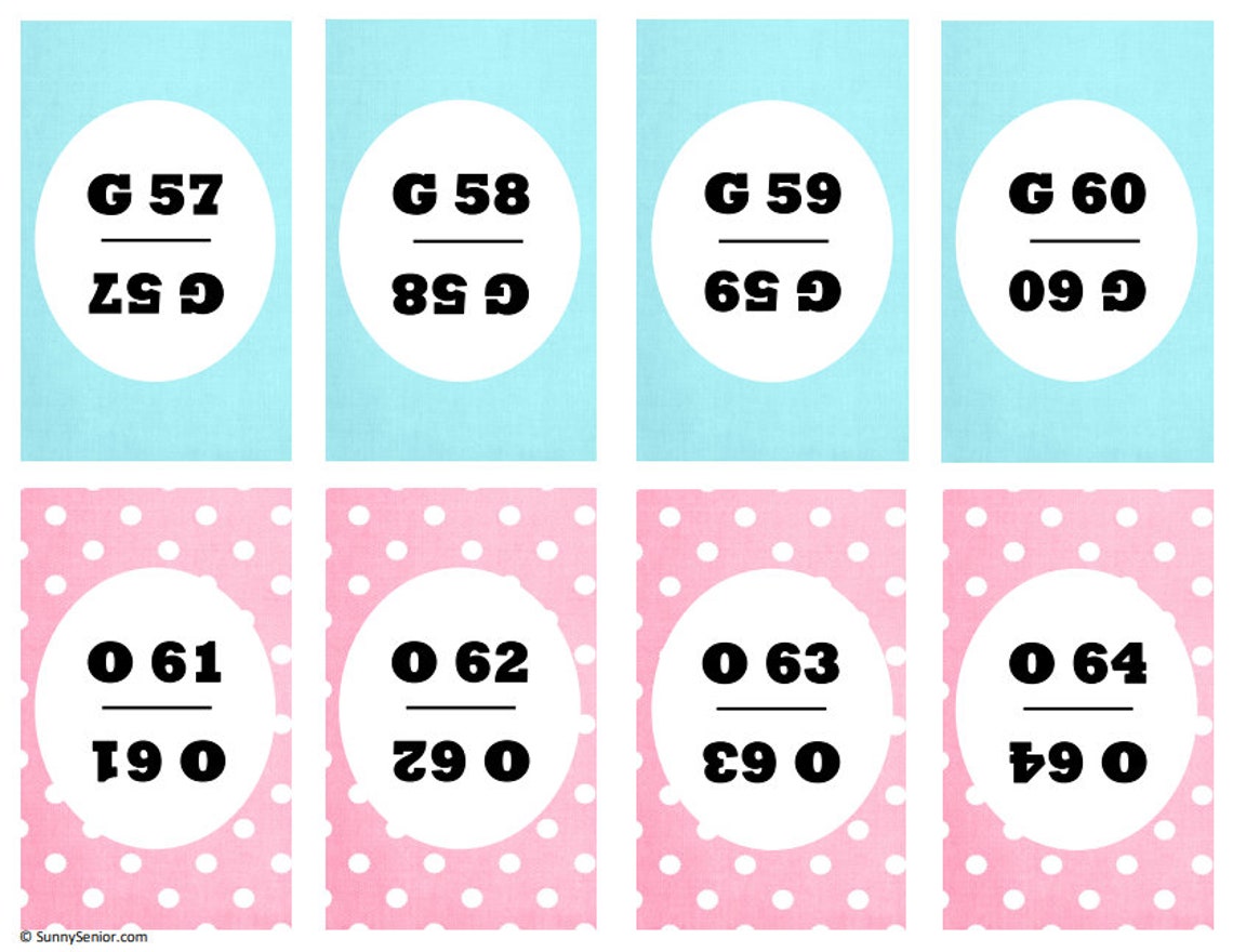 Summer Ice Cream Bingo Card Pack 1000 Printable Cards - Etsy