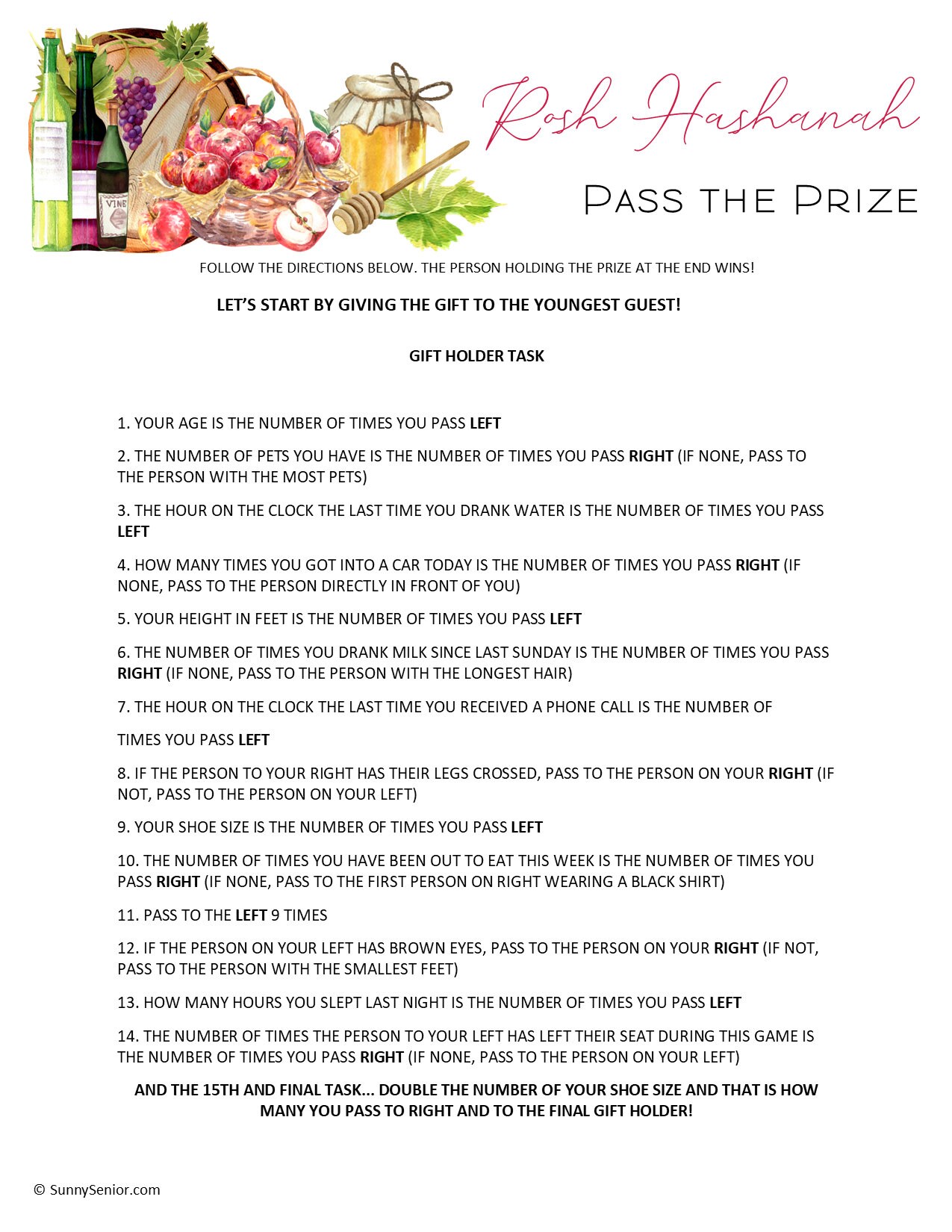 Rosh Hashanah Revelry: Printable Party Games Pack - Etsy