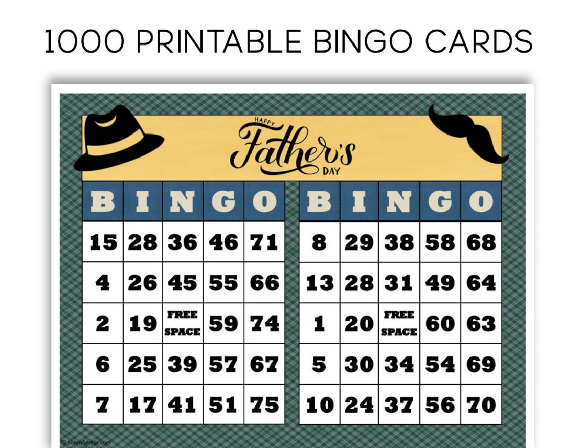 Printable Father's Day Bingo Cards A Fun and Entertaining Game for ...