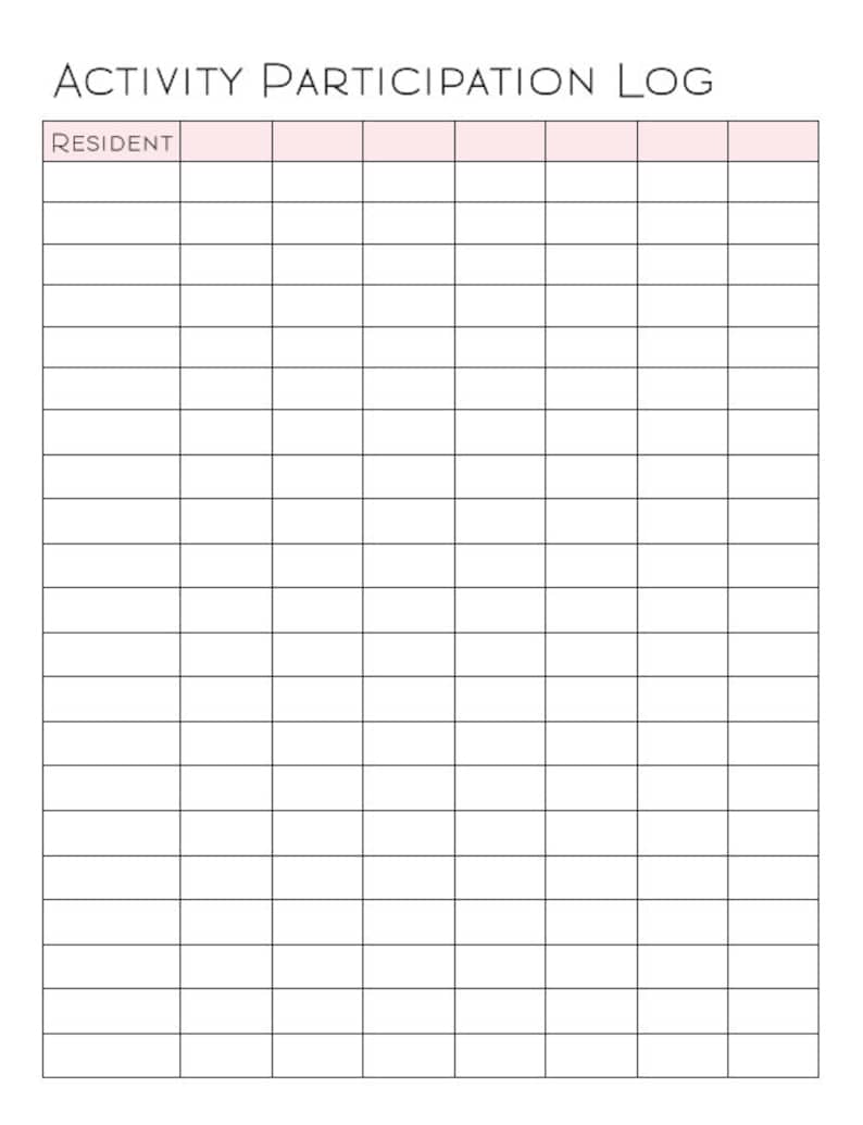 Editable Activity Director Planner for Senior Living Assisted - Etsy