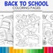 Back to School Fun: Printable Coloring Pages for Kids - Etsy