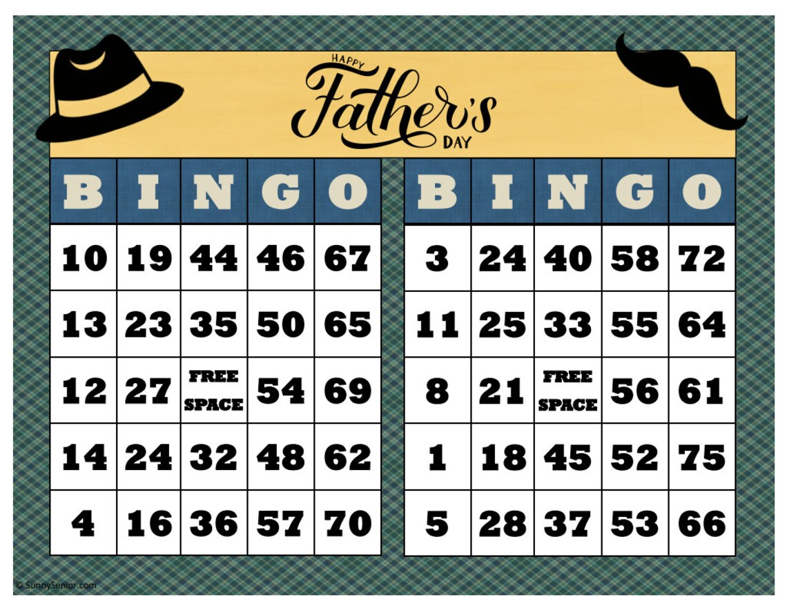 Printable Father's Day Bingo Cards A Fun and Entertaining Game for ...