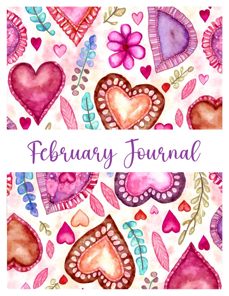 February Bliss: Guided Printable Journal With Daily Prompts - Etsy