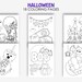 Spooky Halloween Coloring Pages Printable Fun for All Ages - Etsy