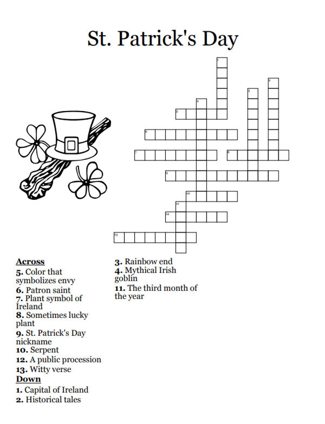 Memory-enhancing Crossword Puzzles for Dementia: Printable Brain ...