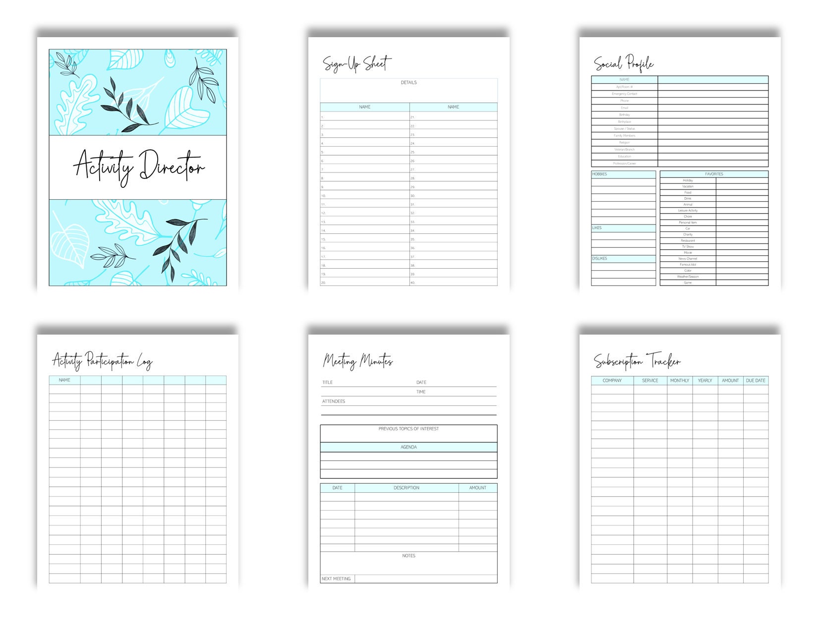 Senior Living Activity Director Planner: Organize, Enhance and Enhance ...