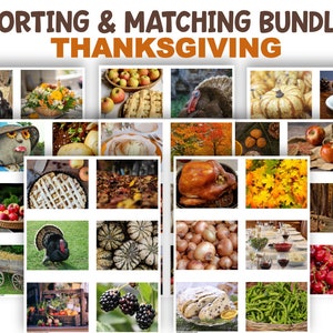 Thanksgiving Memory Match: A Printable Sorting and Matching Game for ...