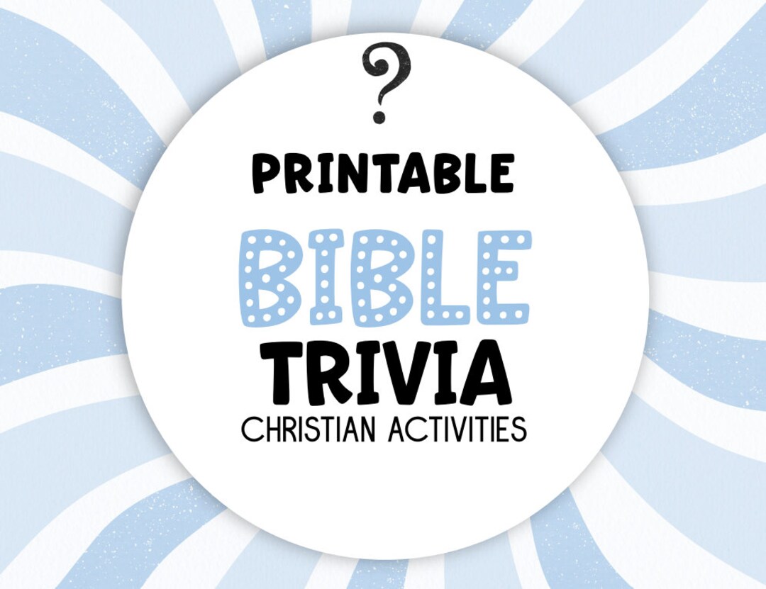 Sacred Scrolls: Printable Bible Trivia Pack - Etsy