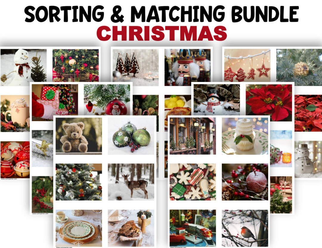 Christmas Memory Match: A Printable Sorting and Matching Game for ...