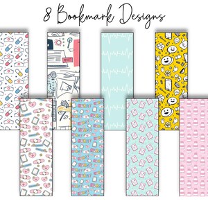 Printable Nurse-themed Bookmarks | Fun and Inspirational Bookmarks for ...
