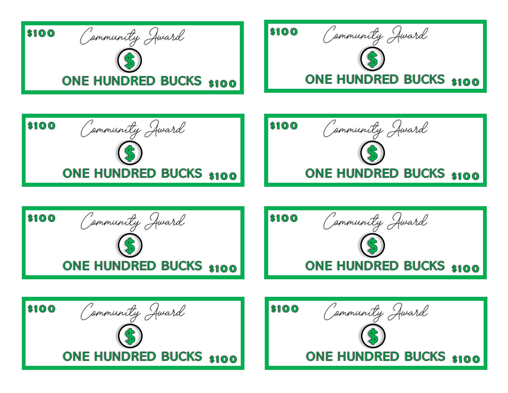 Rewards: Senior Living Community Award Bucks - Etsy