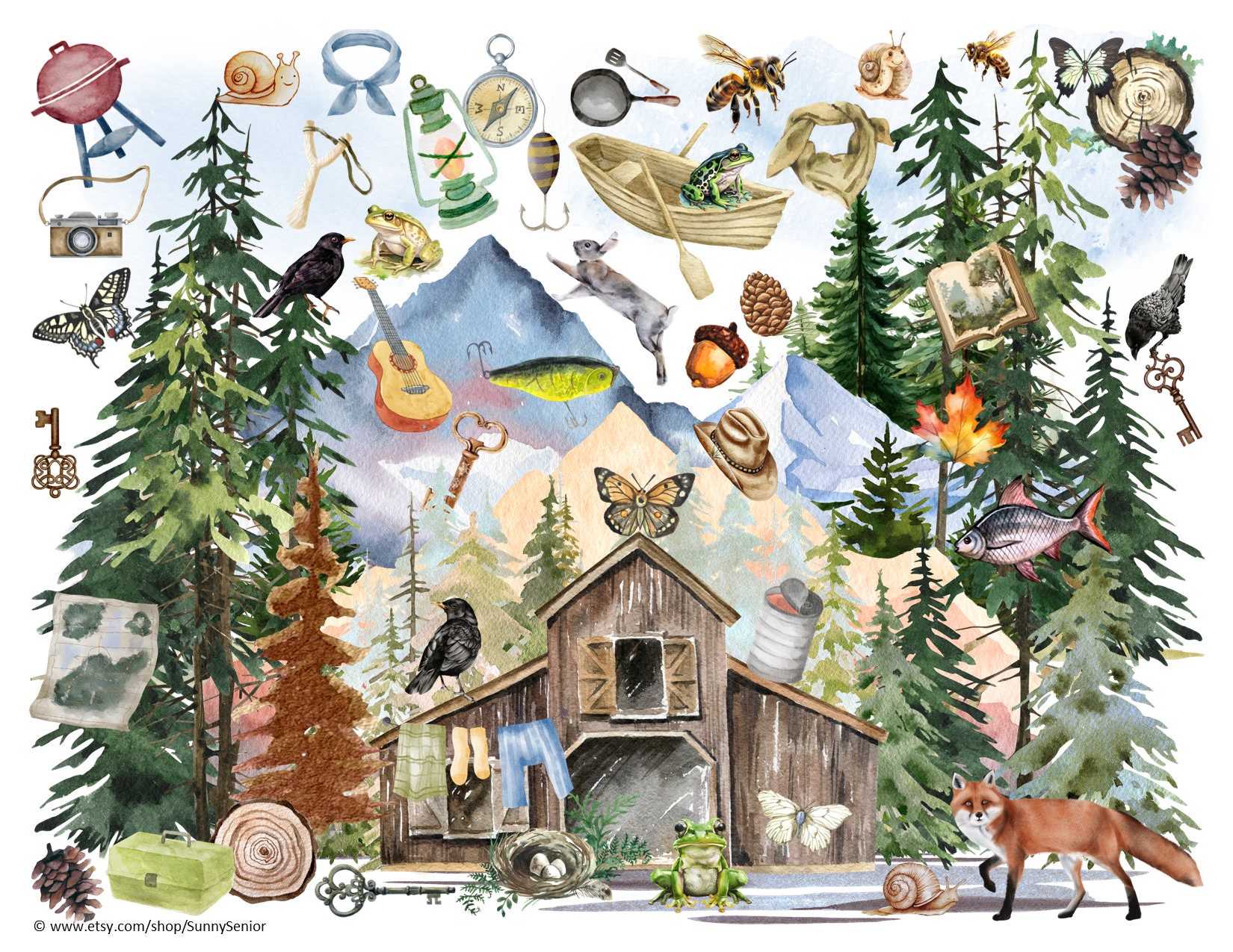 Forest Adventure: Printable Hidden Objects Games for Cognitive ...