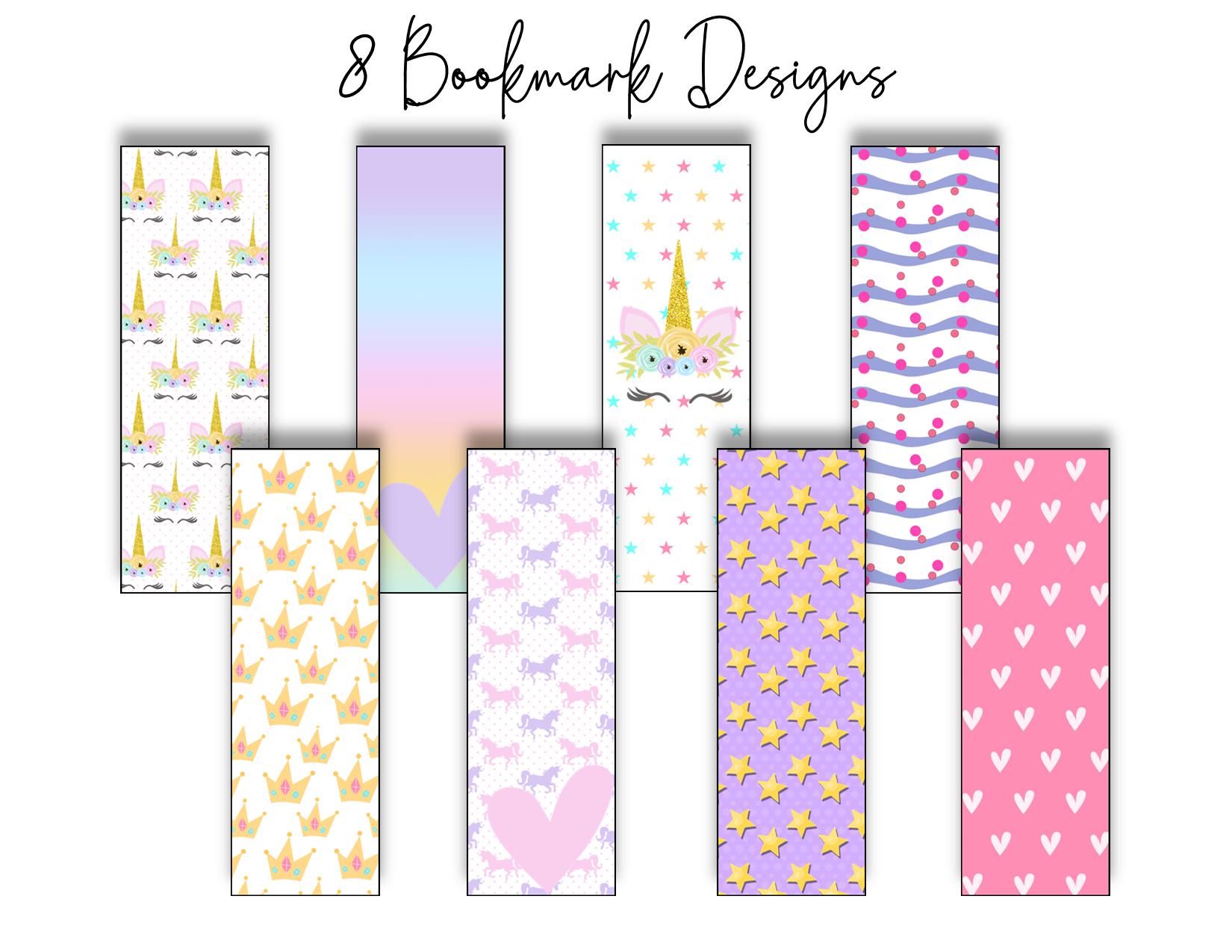 Printable Unicorn Bookmarks | Magical and Whimsical Bookmarks for Kids ...