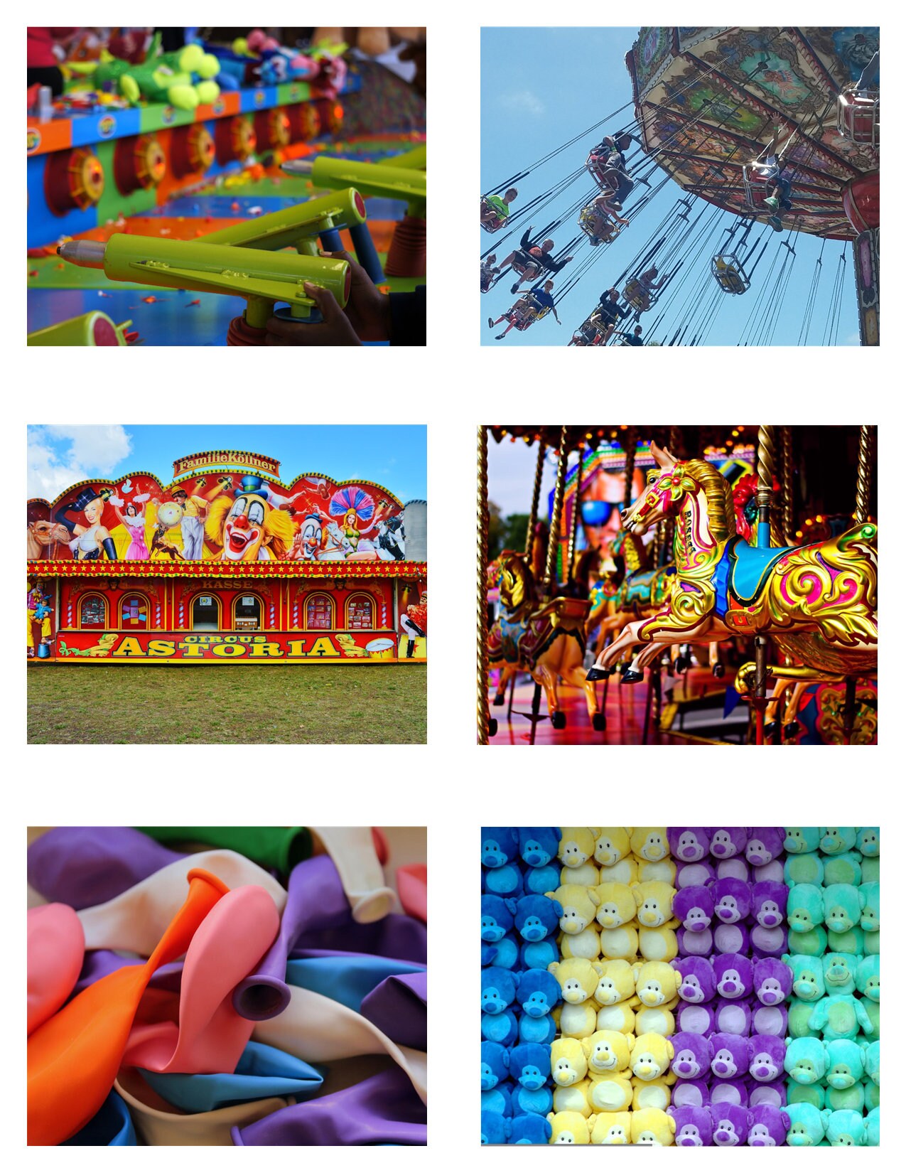 Carnival Memories: Printable Carnival-themed Sorting and Matching Game ...