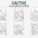 18 Printable Cactus Coloring Pages Fun and Creative Desert Designs - Etsy