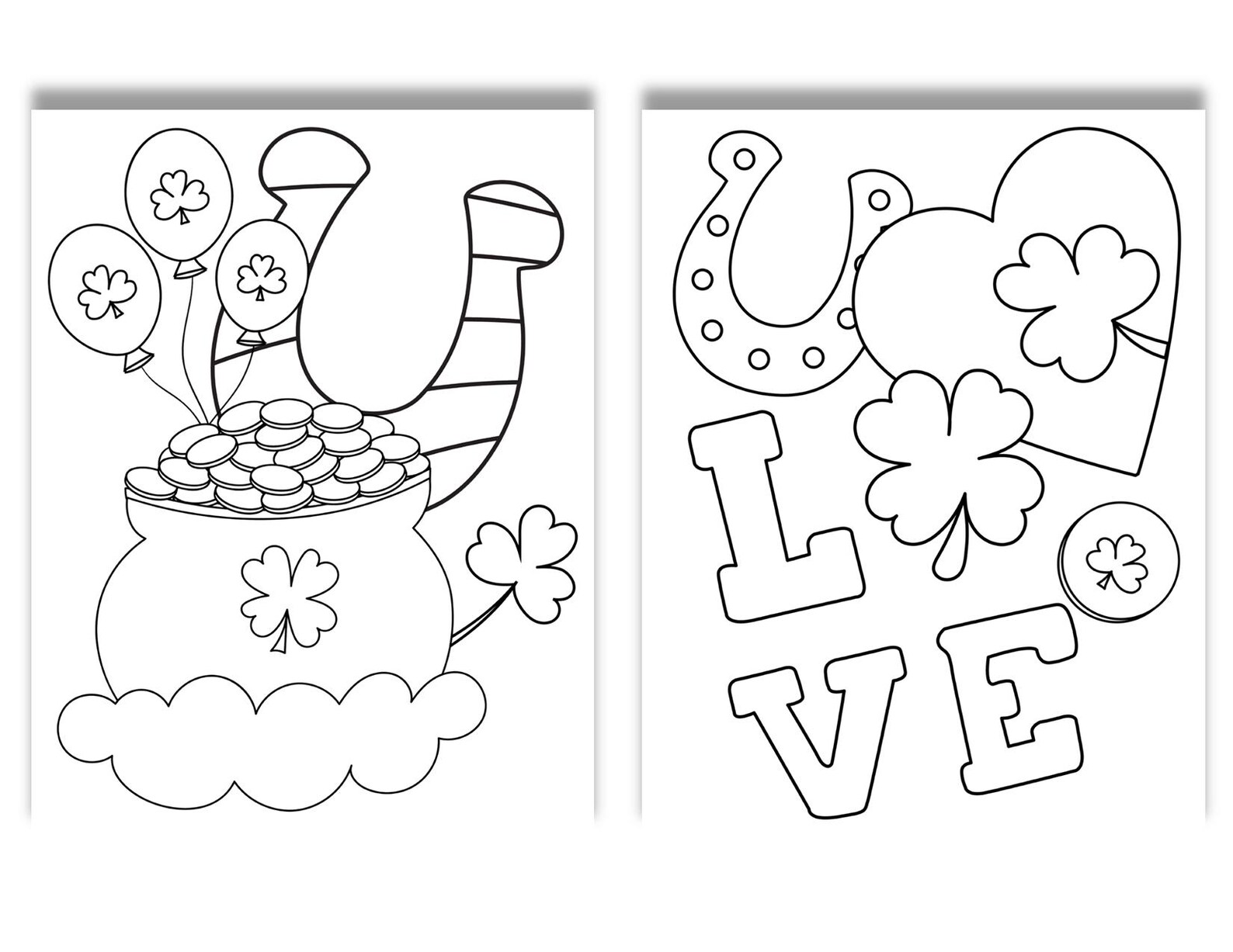 Printable St. Patrick's Day Coloring Pages Fun Festive Holiday Activity ...