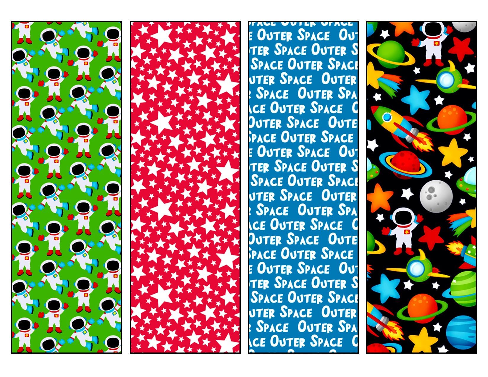 Outer Space-themed Printable Bookmarks for Boys | Fun Space Adventure ...