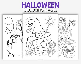 31 Days of Halloween Coloring Pages for Kids of All Ages, Printable ...