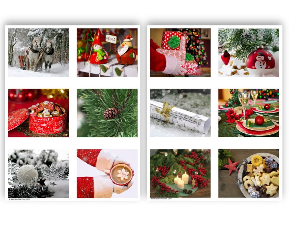 Christmas Memory Match: A Printable Sorting and Matching Game for ...