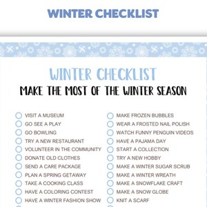 Winter Warm-up: A Printable Activity Bundle for Seniors - Etsy