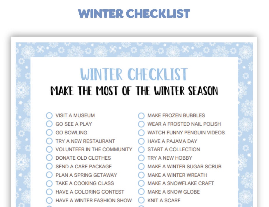 Winter Warm-up: A Printable Activity Bundle for Seniors - Etsy