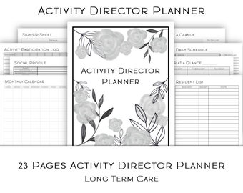 Activity Director Planner - Etsy
