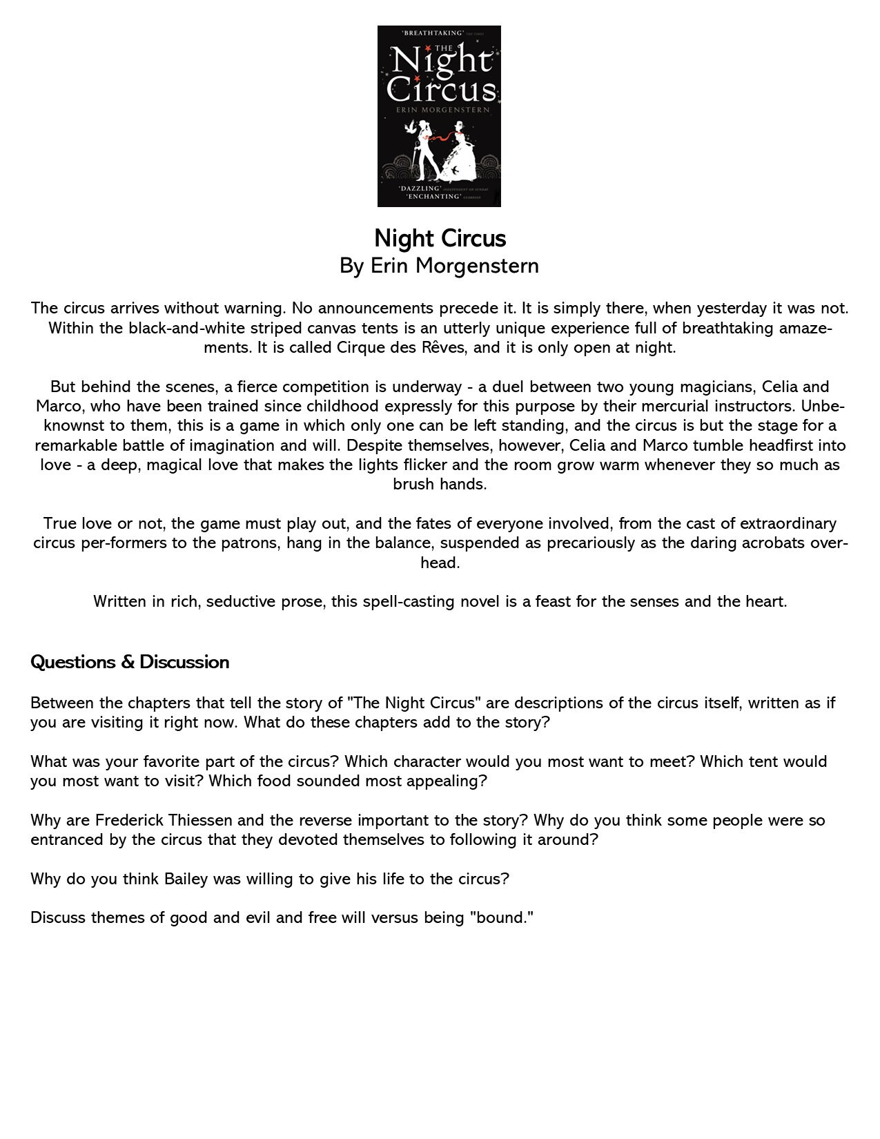 48 Printable Book Club Suggestions With Questions: Find New Titles and ...